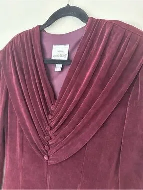 Joseph Ribkoff | Dresses | Vintage Vampy Gothic 9s Joseph Ribkoff Wine ...